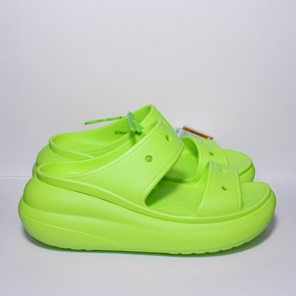 CROCS | Shoes | Crocs Classic Crush Sandal Limeade Lime Green Slipon Platform W 9 M 7 8 | Poshmark